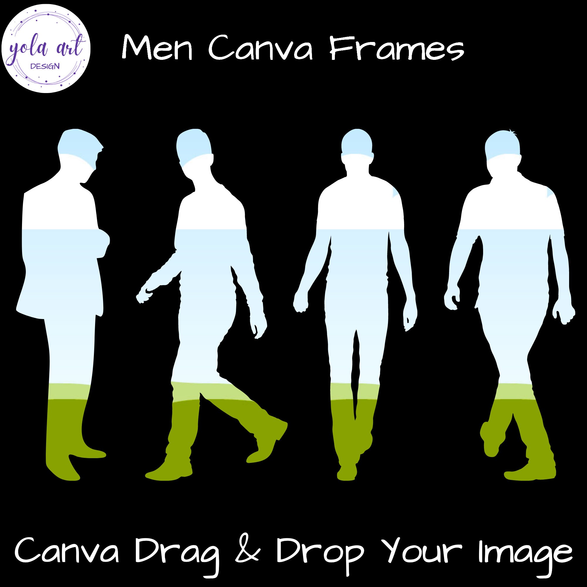 Canva Frame Template, Customizable Canva Men's Frames, Canva Templates ...