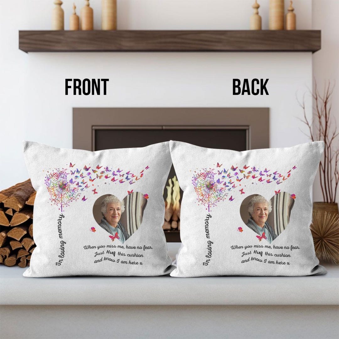In Loving Memory Pillow, Custom Memorial Pillow, Personalized Loss Gift ...