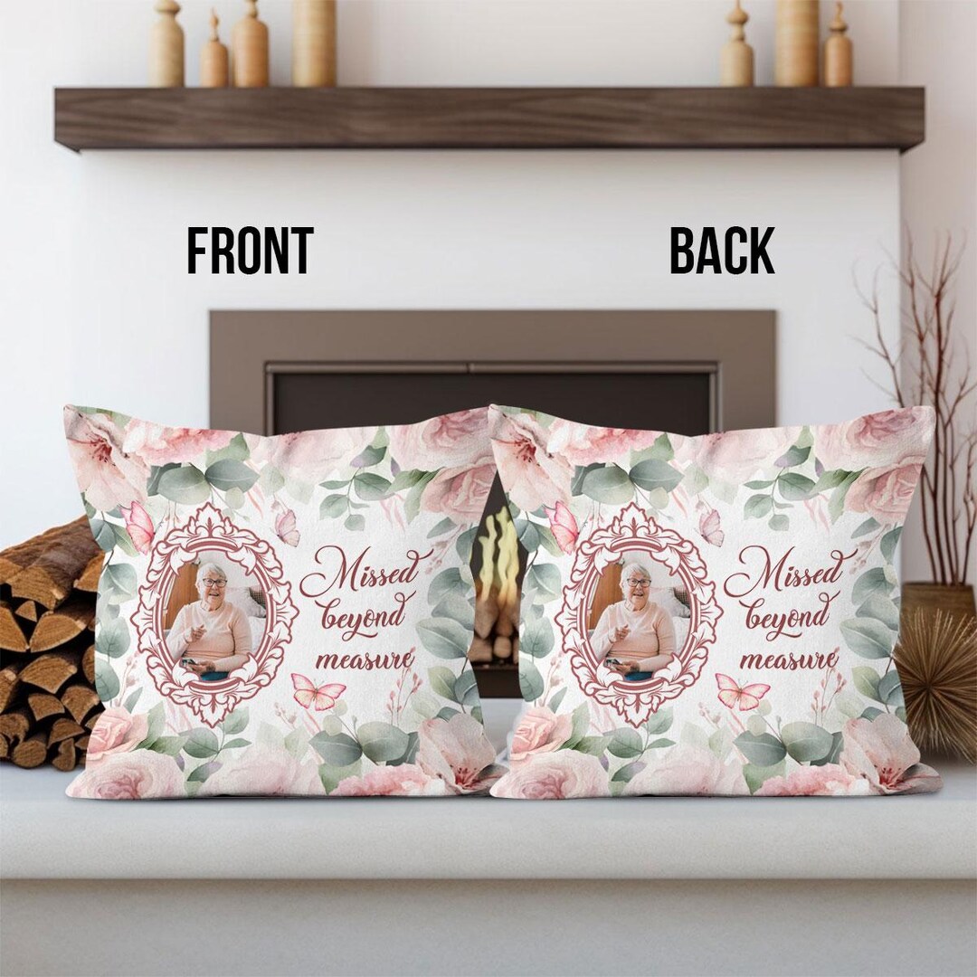Missed Beyond Measure Pillow, Personalized Memorial Pillow, Custom ...
