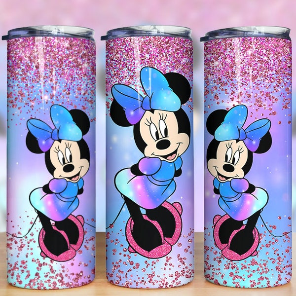 Minnie Mouse Glitter Tumbler - Etsy