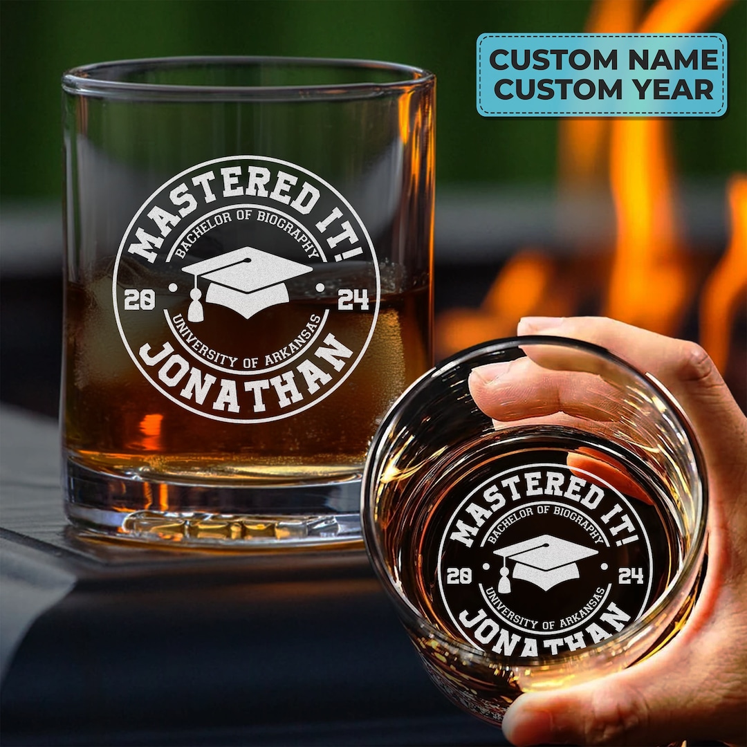 Personalized Masters Degree Graduation Gifts, Custom Mastered It Rock ...