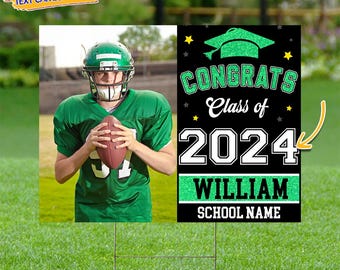 Senior Football Yard Sign - Etsy