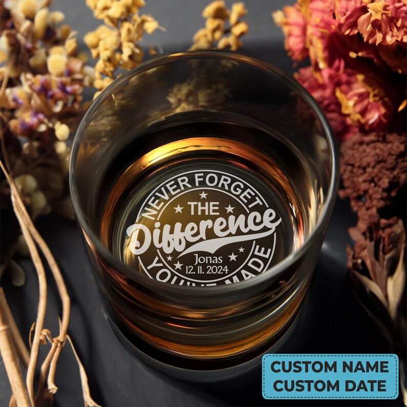 Custom Retirement Whiskey Glass Engraved, Personalized Retired Rock ...
