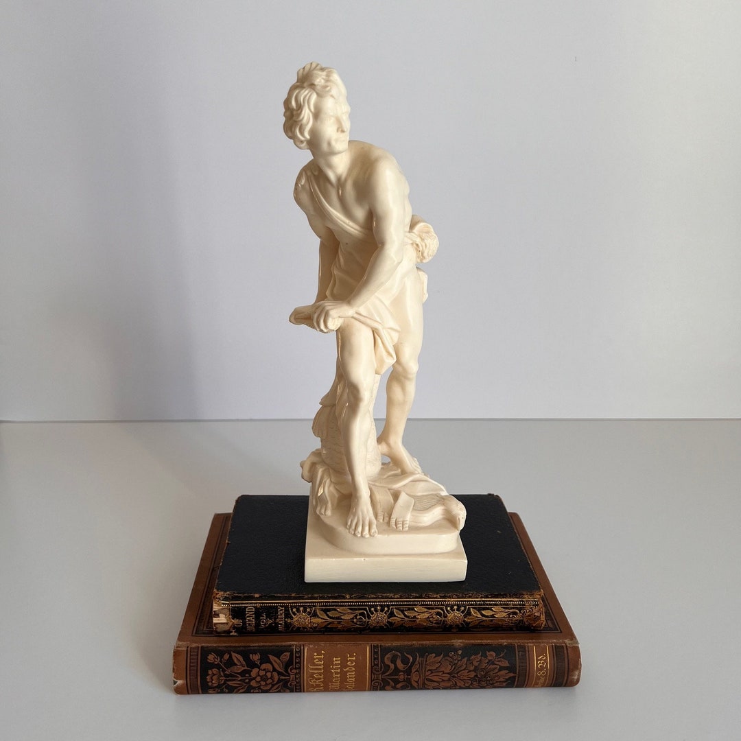 Vintage Sculpture of david Italian - Etsy