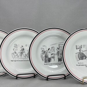 Vintage Comic Plates by the New Yorker Arnie Levin, Leo Cullum & Mike ...