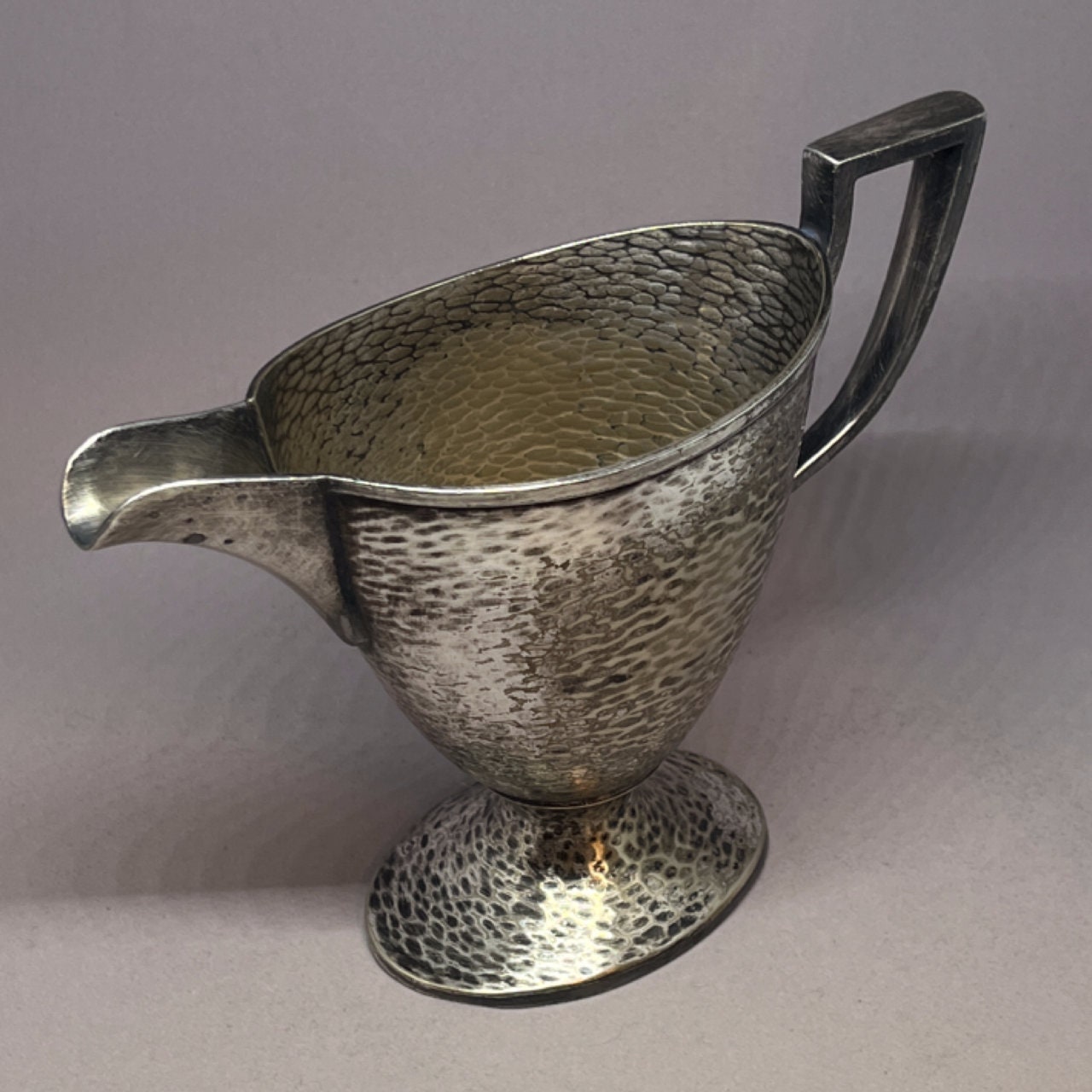 Vintage HMC Sheffield EPNS Creamer 6 W 4 1/2t 2 1/2d and Sugar 6 1/2t W ...