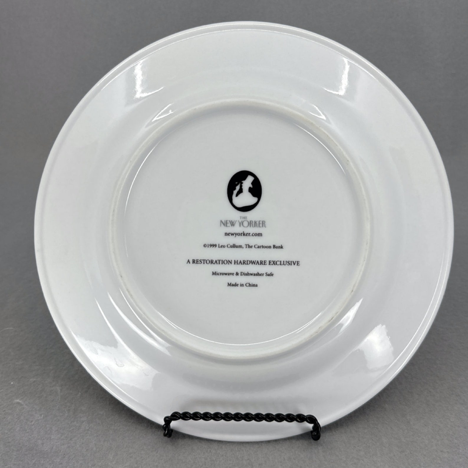 Vintage Comic Plates by the New Yorker Arnie Levin, Leo Cullum & Mike ...