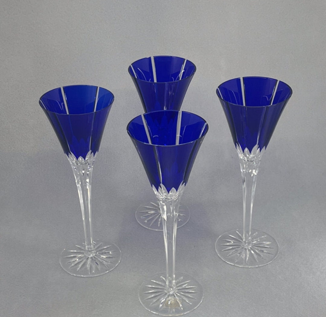 Vintage AJKA Crystal Wine Glasses 8 3/4 T X 3 1/4 - Etsy