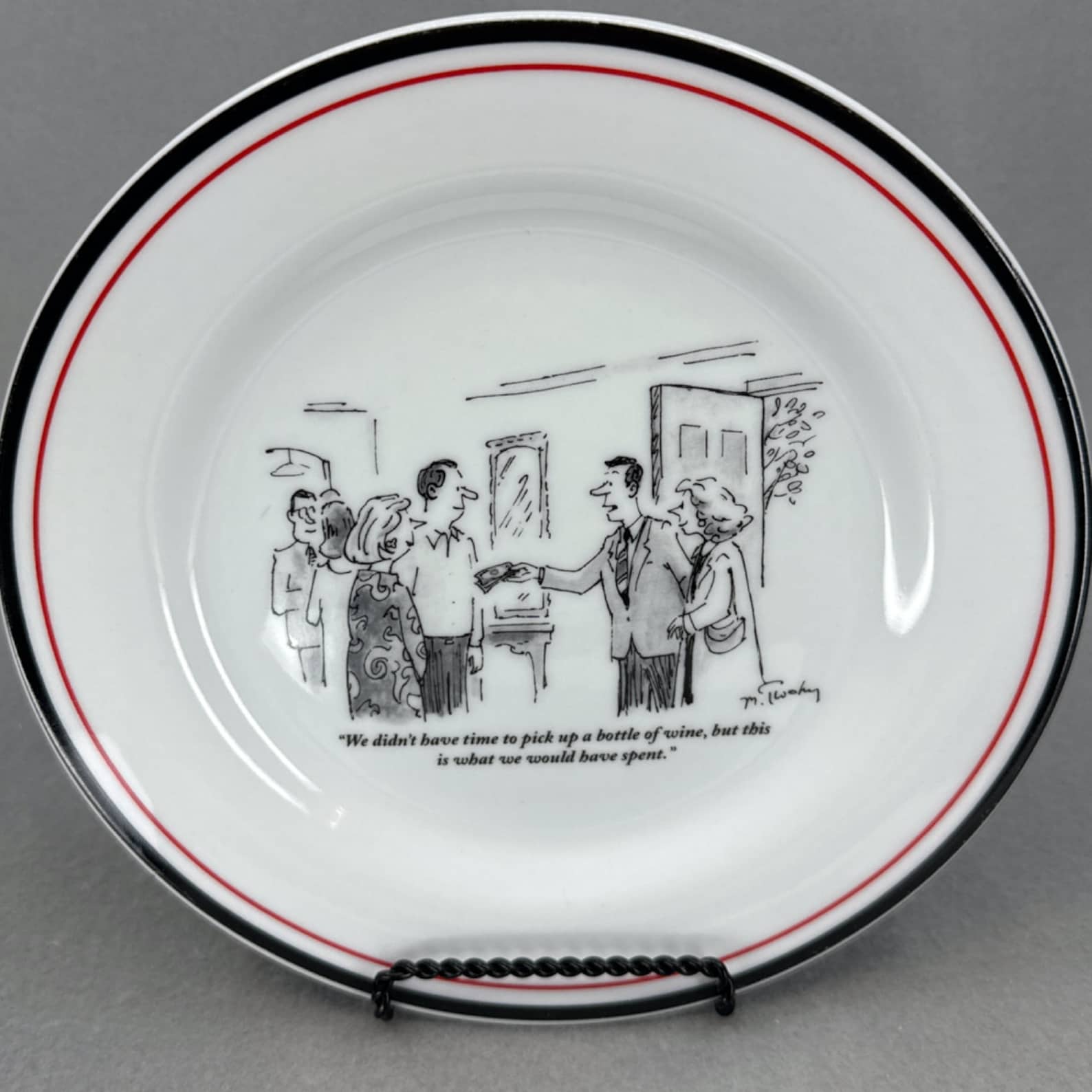 Vintage Comic Plates by the New Yorker Arnie Levin, Leo Cullum & Mike ...