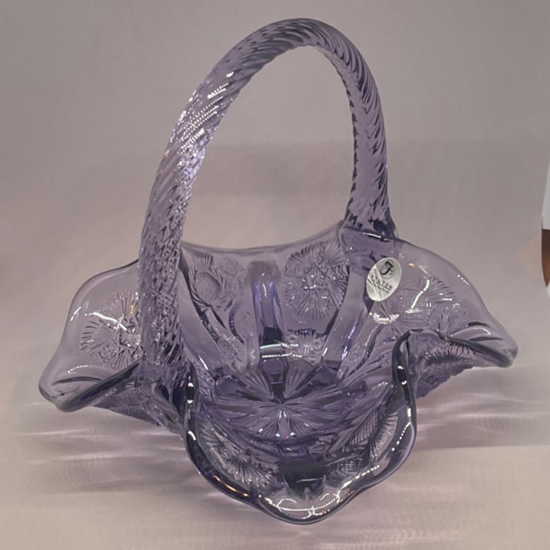 Fenton Glass Baskets - Etsy