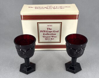 The 1876 Cape Cod Collection by Avon - Ruby Red Glass - Etsy