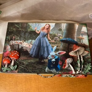 Allice in Wonderland, Jewelry Box Alice, Baby Keepsake Box Allice, Baby ...