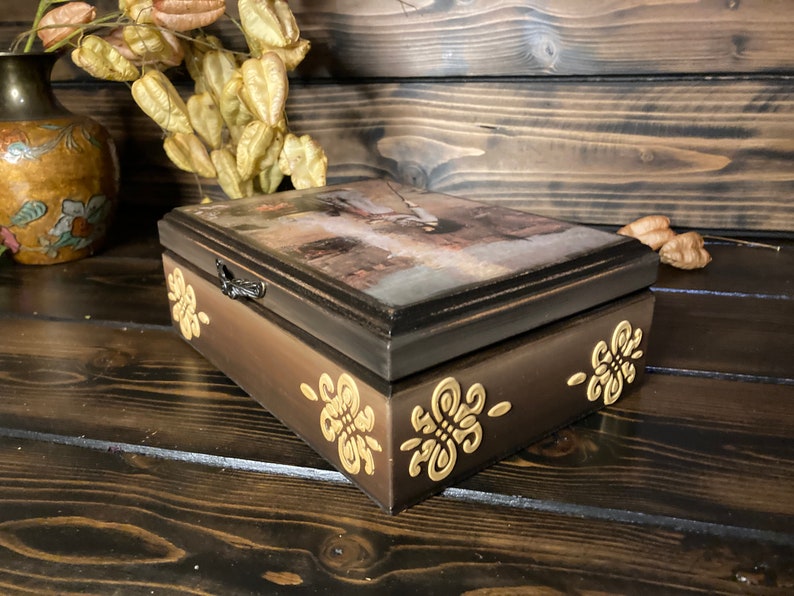 Witchy Tarot Card Storage Box, Magic Circle Tarot Card Holder, Witch ...