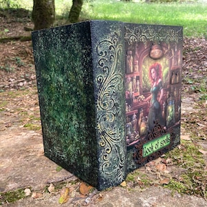 Magic Spell Box, Witchcraft Book Box, Fantasy Box, Witch Jewelry Box ...