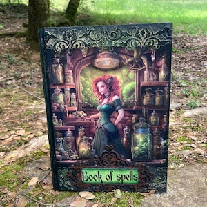 Magic Spell Box, Witchcraft Book Box, Fantasy Box, Witch Jewelry Box ...