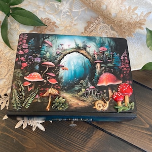 Handcrafted Tarot and Jewelry Box With Mushrooms, Mystical Keepsake ...