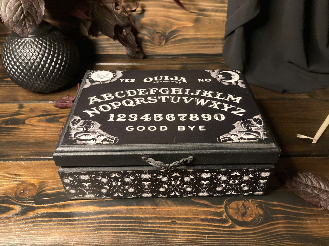 Ouija Board Tarot Box, Witchy Jewelry Box, Crystal Box, Altar Box ...