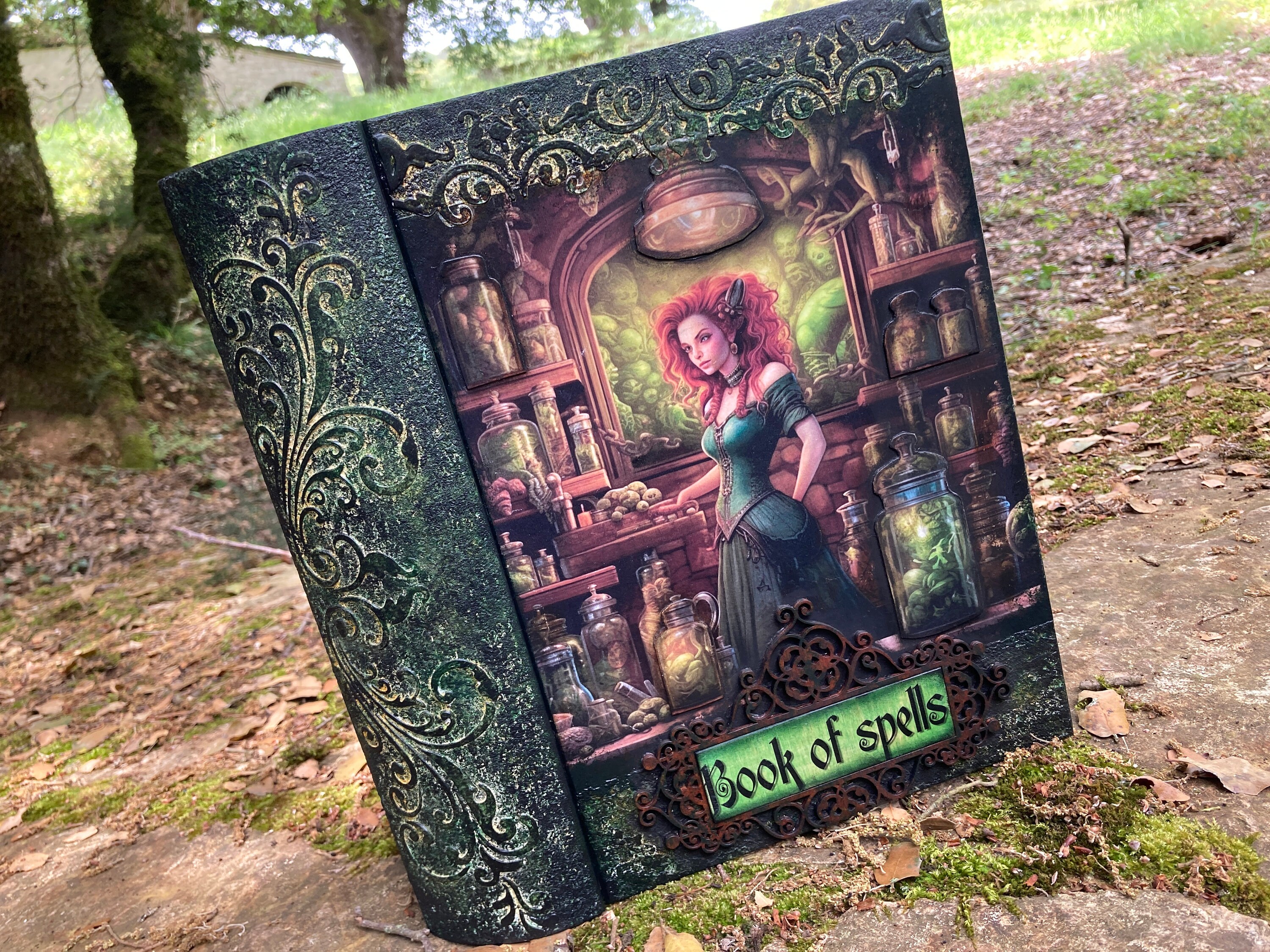 Magic Spell Box, Witchcraft Book Box, Fantasy Box, Witch Jewelry Box ...