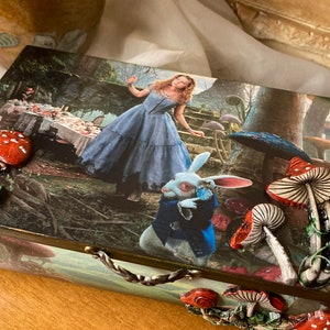 Allice in Wonderland, Jewelry Box Alice, Baby Keepsake Box Allice, Baby ...