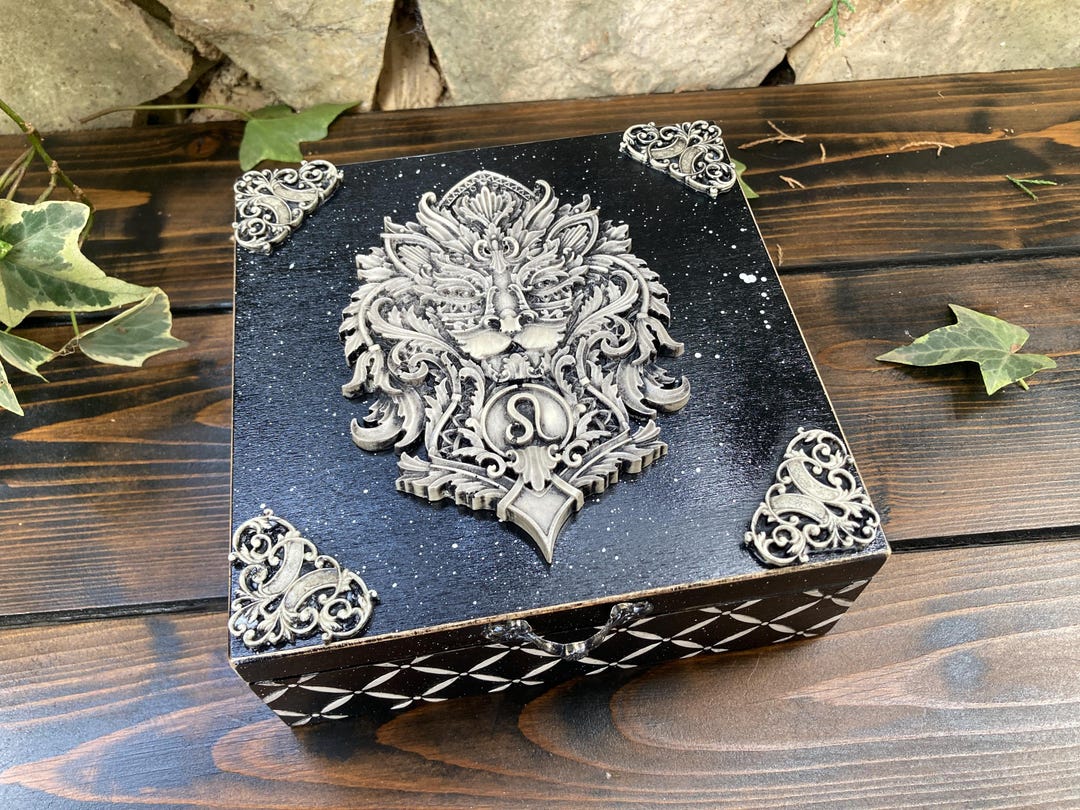 Leo Zodiac Jewelry Box, Birthday Gifts for Men & Women, Memory Box ...