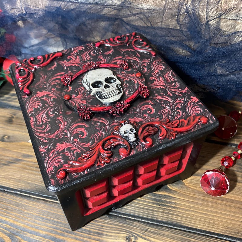 Skull Ring Box - Etsy