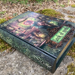 Magic Spell Box, Witchcraft Book Box, Fantasy Box, Witch Jewelry Box ...