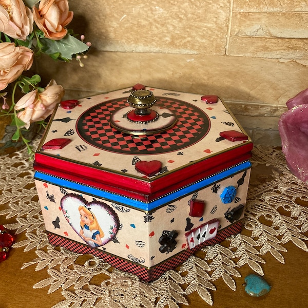 Alice in Wonderland Storage Box - Etsy