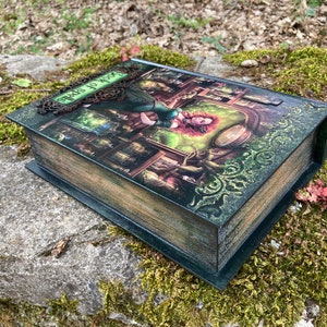 Magic Spell Box, Witchcraft Book Box, Fantasy Box, Witch Jewelry Box ...