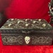 Skull Jewelry Box, Gothic Storage Box, Tarot Card Box, Trinket Box ...