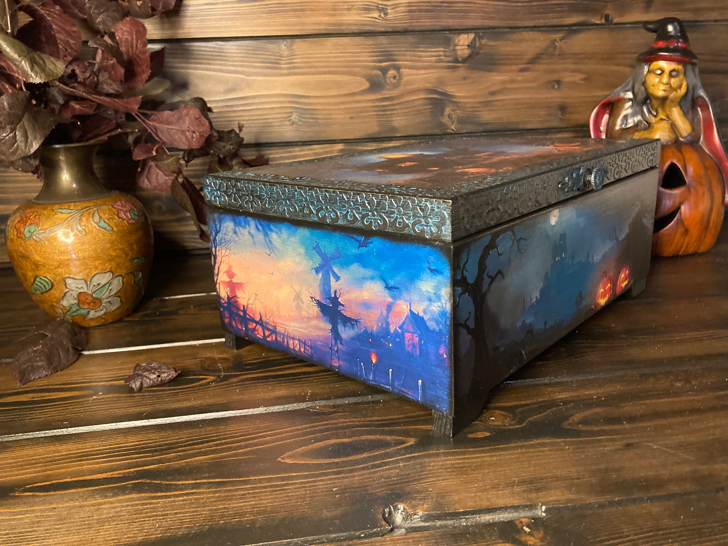 Witch Chest, Apothecary Cabinet, Secret Storage, Gothic Organiser ...