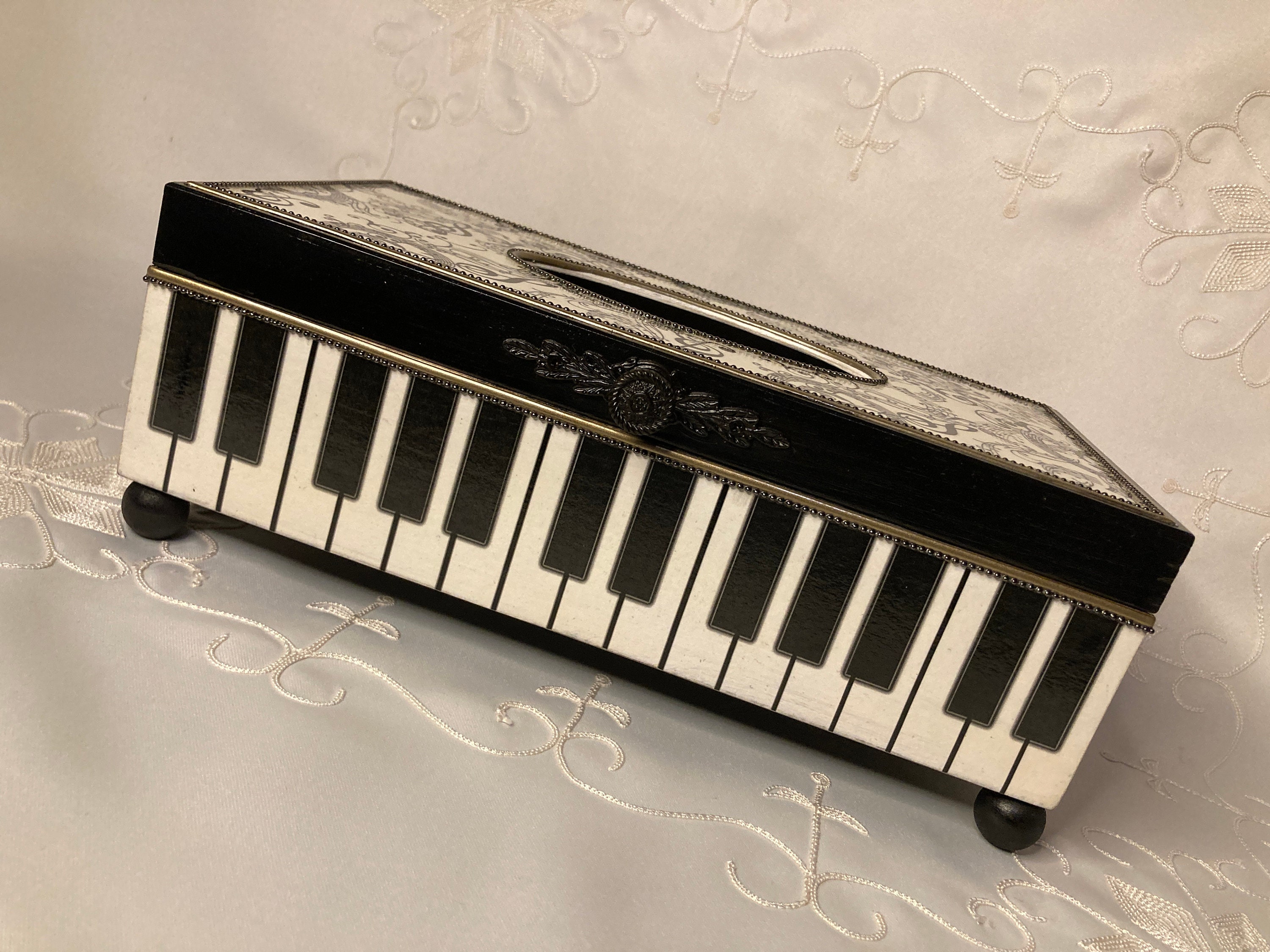 Tissue Box Cover Piano Box Piano Home Decor Piano Teacher - Etsy