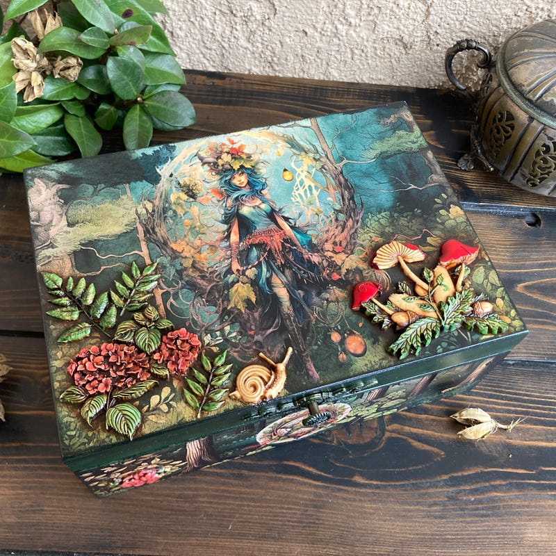 Fantasy Wooden Box - Etsy