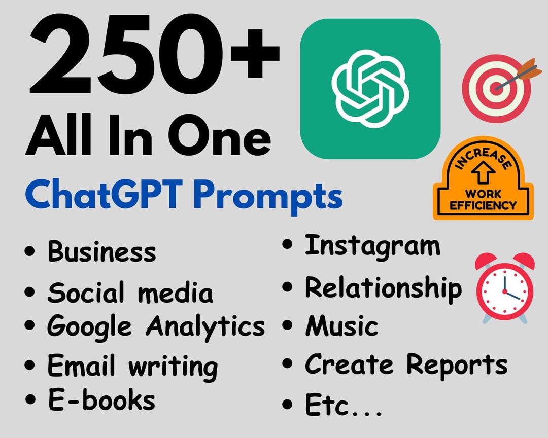 The Complete Chatgpt Prompts Package AI - Etsy