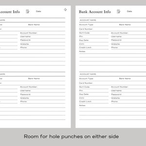 Bank Account Information, Organising Bank Account Info, Organisation ...