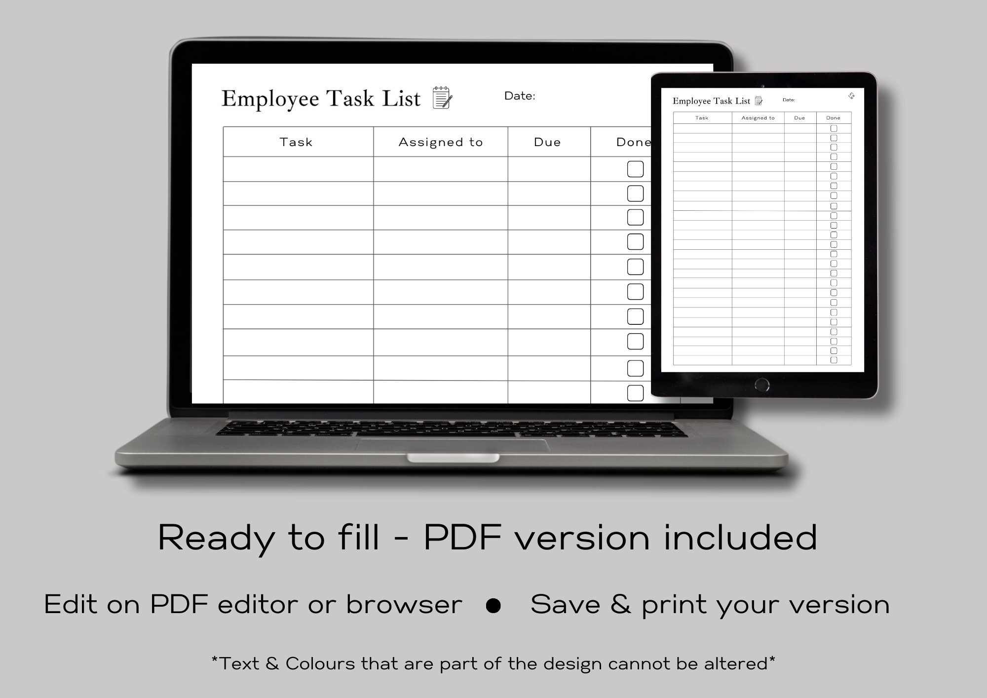 Employee Task List, Work Essentials, Task Organiser, Organising My ...