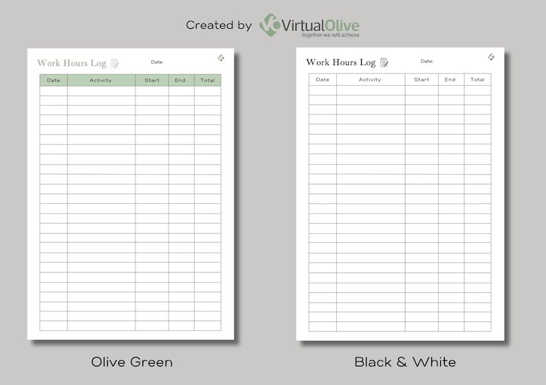 Work Hours Log Checklist, Work Essentials, Checklists, Organisers, Work ...