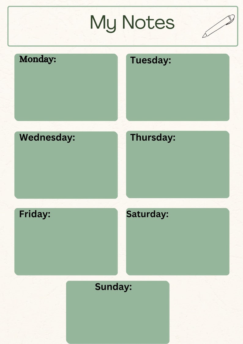 Back to School My Notes, School Organisers, Notes Tracker, School ...