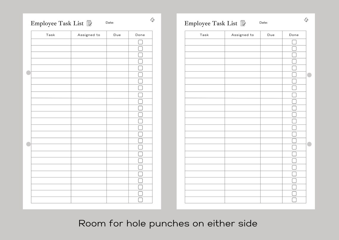 Employee Task List, Work Essentials, Task Organiser, Organising My ...