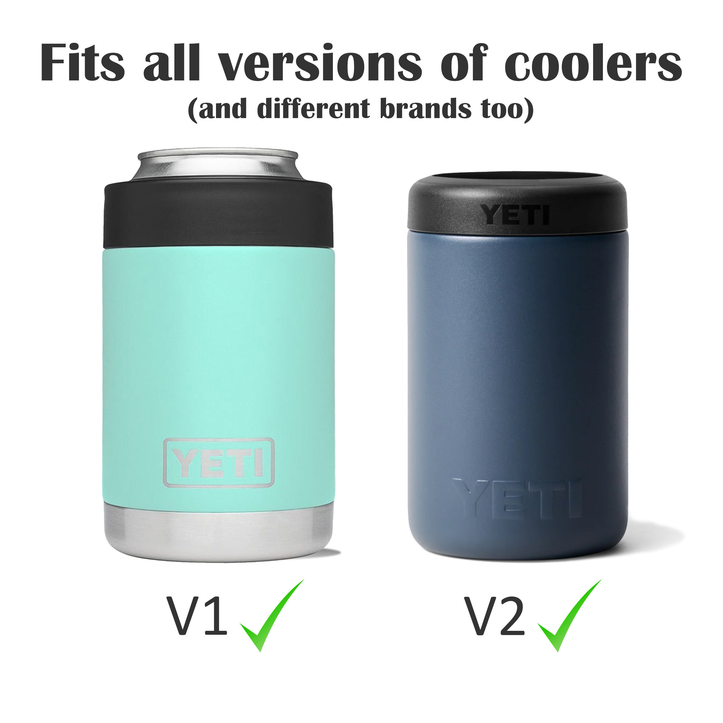 Yeti Colster Can Cooler Riser Extender Puck 330ml & 355ml - Dual Sided ...