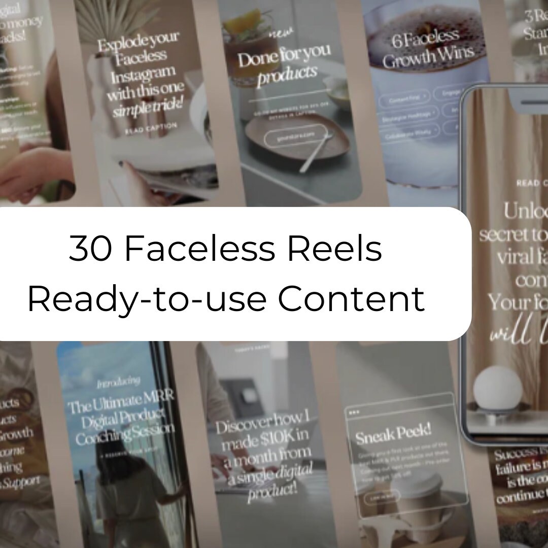 30 Faceless Reels - Etsy