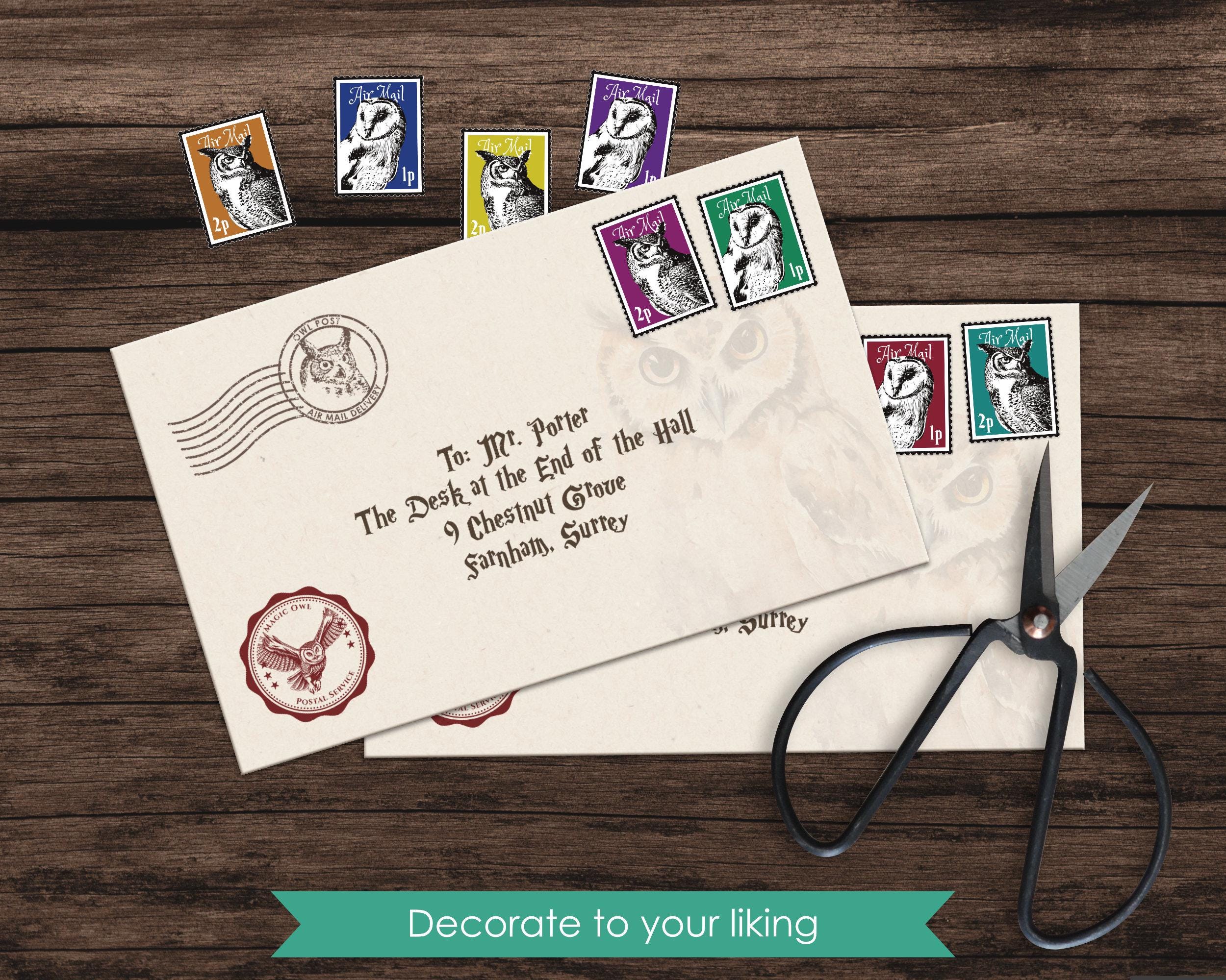 Editable Wizard School Acceptance Letter Set, Gift Bundle for Wizard ...