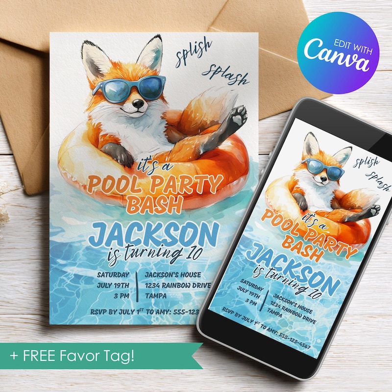Fox Birthday Party - Etsy