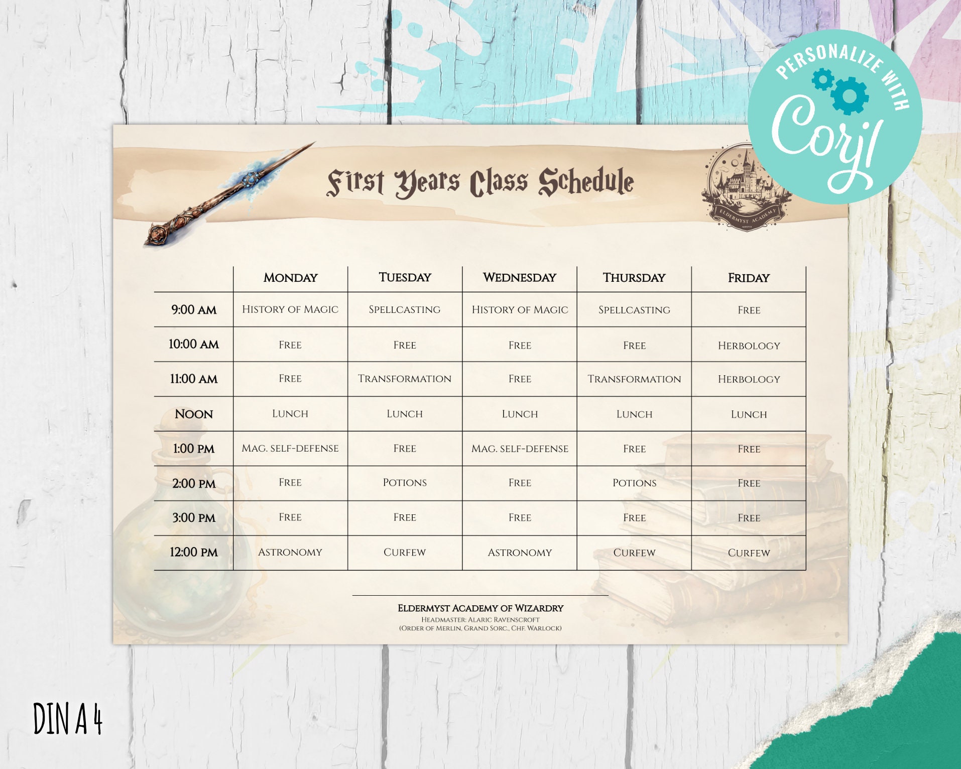 Editable Acceptance Letter Wizard School Set, Gift Bundle for Wizard ...