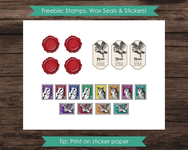 Editable Wizard School Acceptance Letter Set, Gift Bundle for Wizard ...