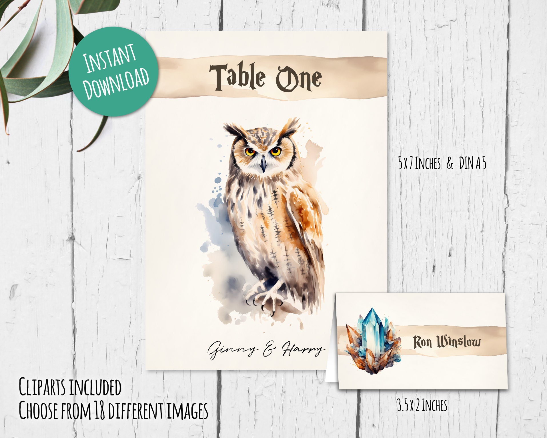Editable Wizard Wedding Seating Chart, Table Cards, Place Cards ...