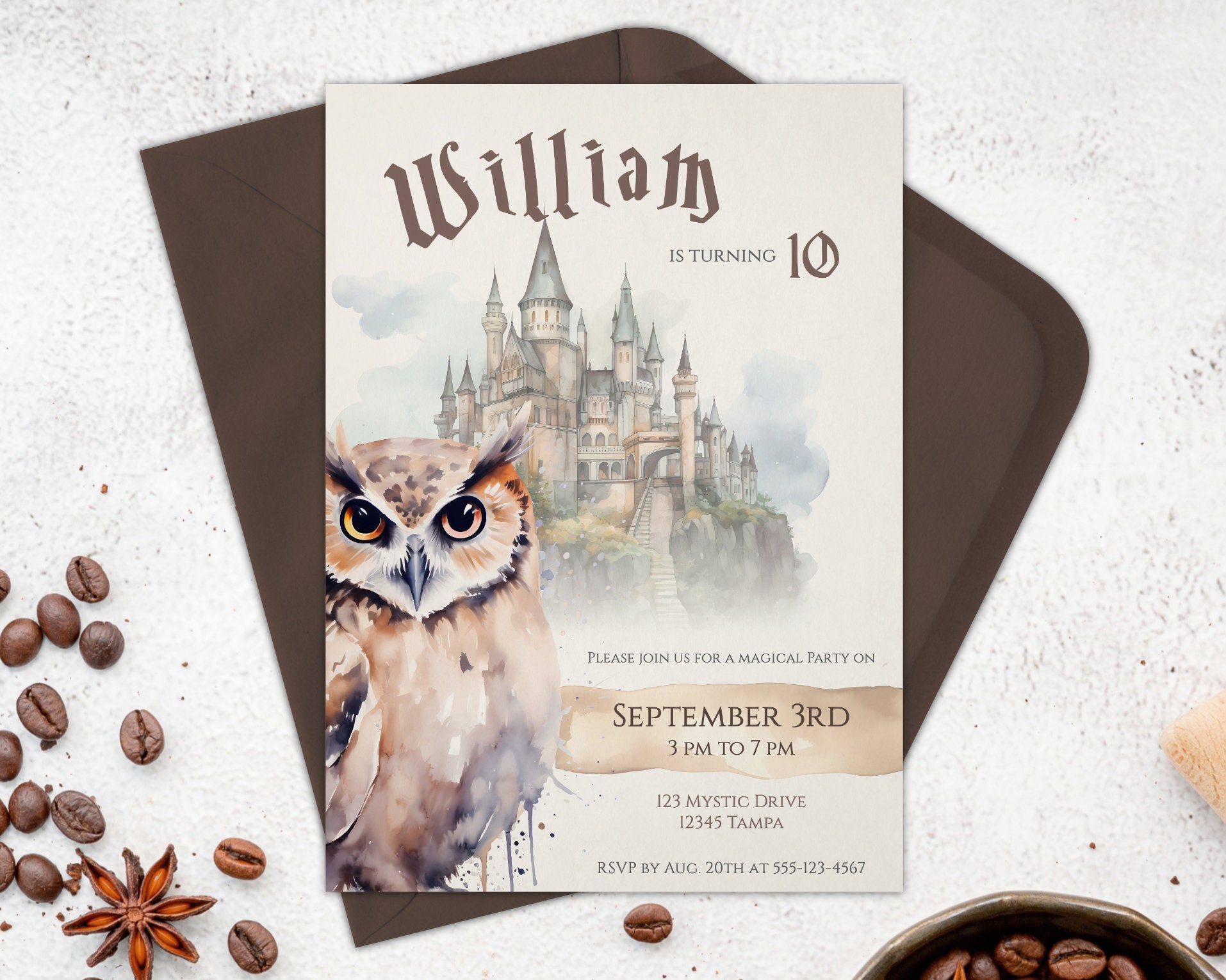 Editable Wizard Invitation Birthday Invite Editable Template - Etsy