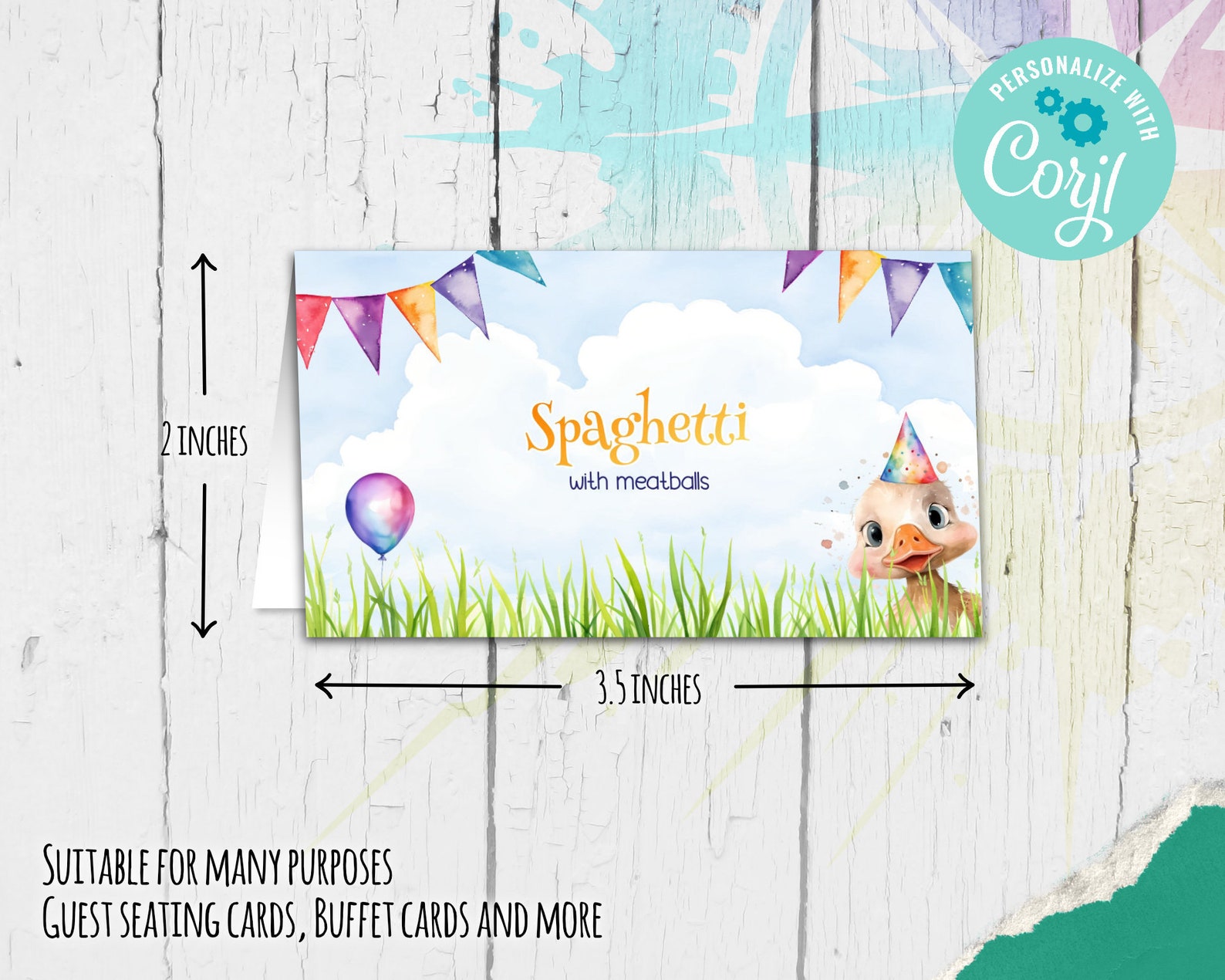 Editable Farm Animals Food Labels, Buffet Cards, Tent Fold Cards ...