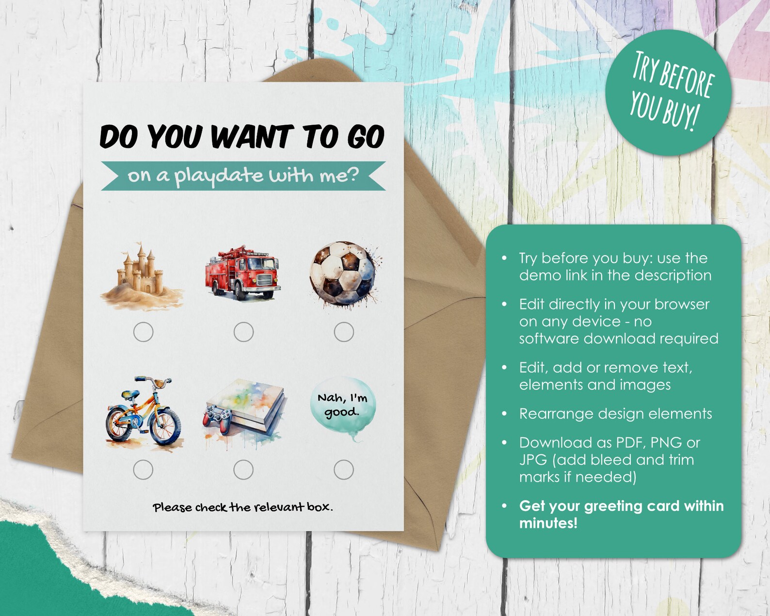 Editable Valentine's Day Greeting Card for Kids, Do You Want to Go on a ...