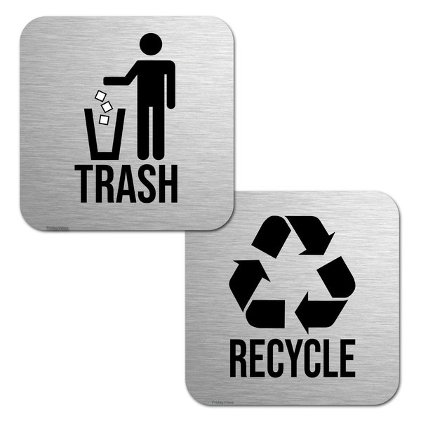 Trash Recycle Decal - Etsy