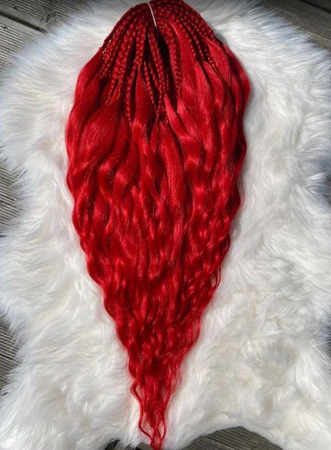 Red & Ginger Synthetic Braids: Loose Ends, Rave Hair - Etsy